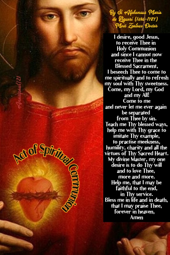 St. Alphonsus de Liguori on the Eucharist – EUCHARISTIC ADORATION