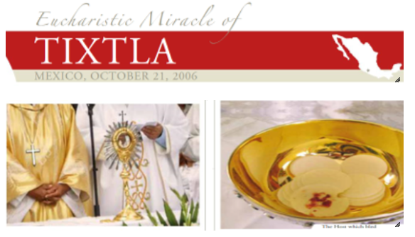 Eucharistic Miracle of Tixtla, Mexico - 2006 - Apostolate of ...